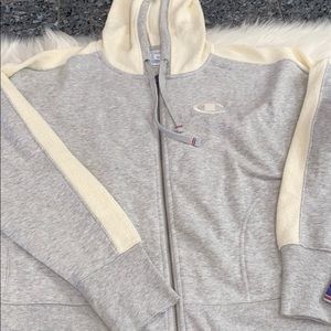 Champion | Tops | Champion Heritage Herringboneaccent Zip Hoodie | Poshmark